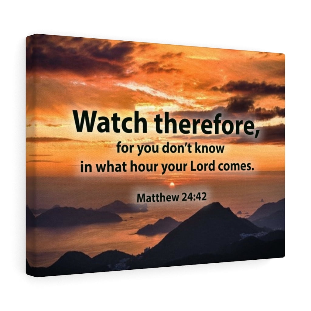 Scripture Walls Watch Therefore Matthew 24:42 Christian Home Decor ...