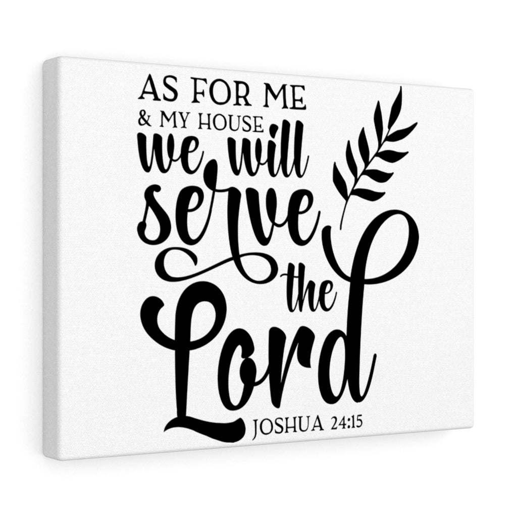 Scripture Walls We Will Serve The Lord Joshua 24:15 White Bible Verse ...