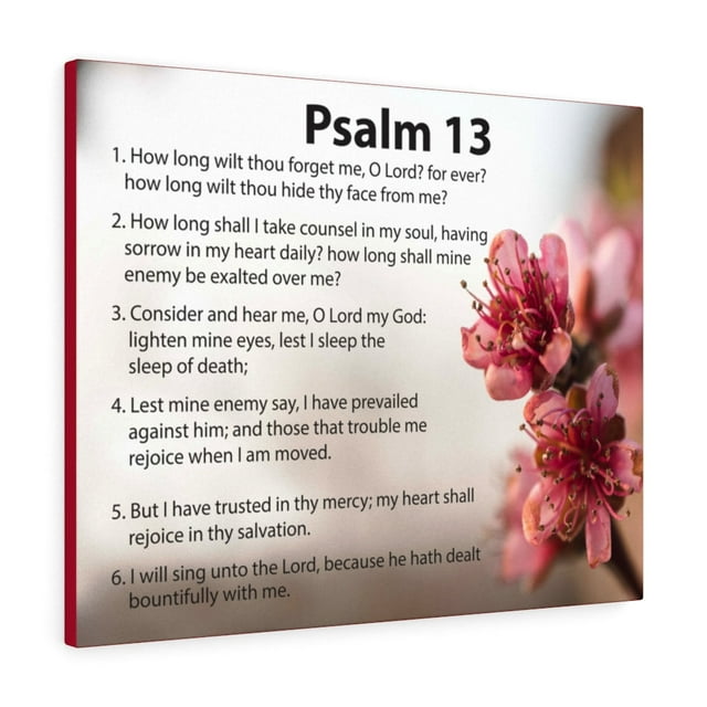 Scripture Walls Psalm 13 When God Bible Chapter Canvas Christian Wall ...