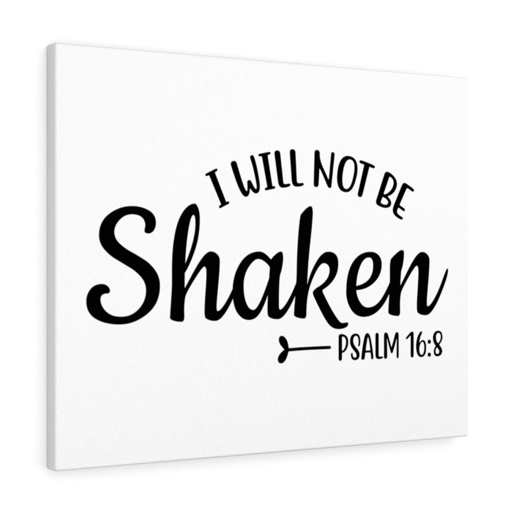 Scripture Walls Psalm 16:8 Will Not Be Shaken Bible Verse Canvas ...