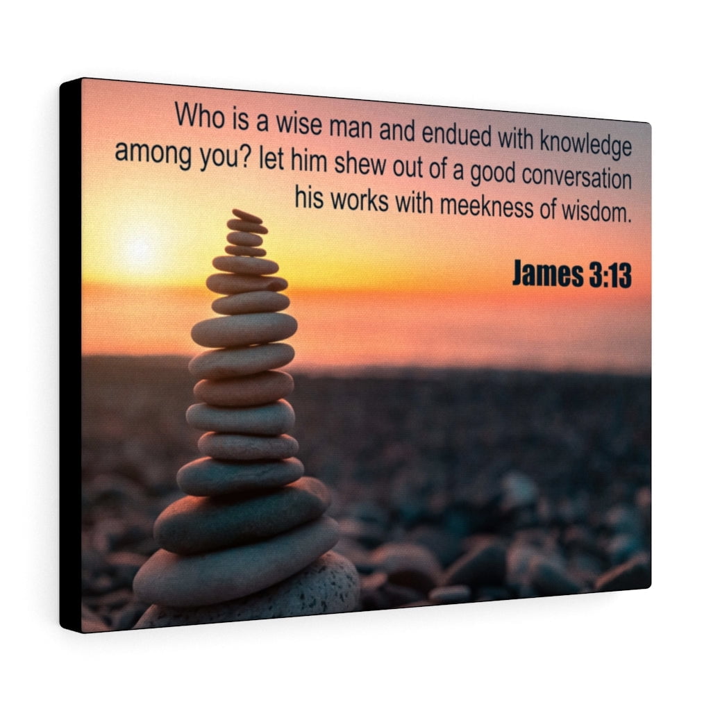 Scripture Walls Wise Man James 3:13 Bible Verse Canvas Christian Wall ...
