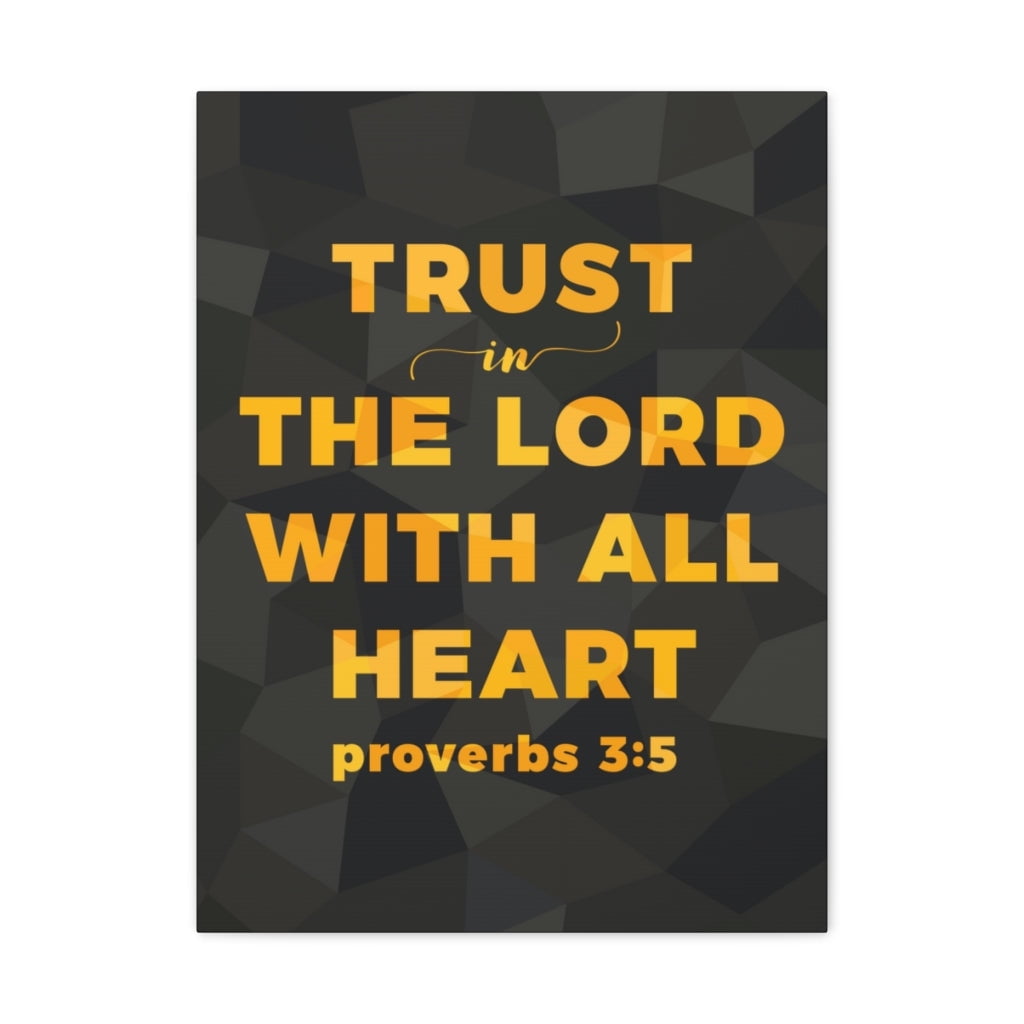 Scripture Walls With All Heart Proverbs 3:5 Christian Wall Art Bible ...