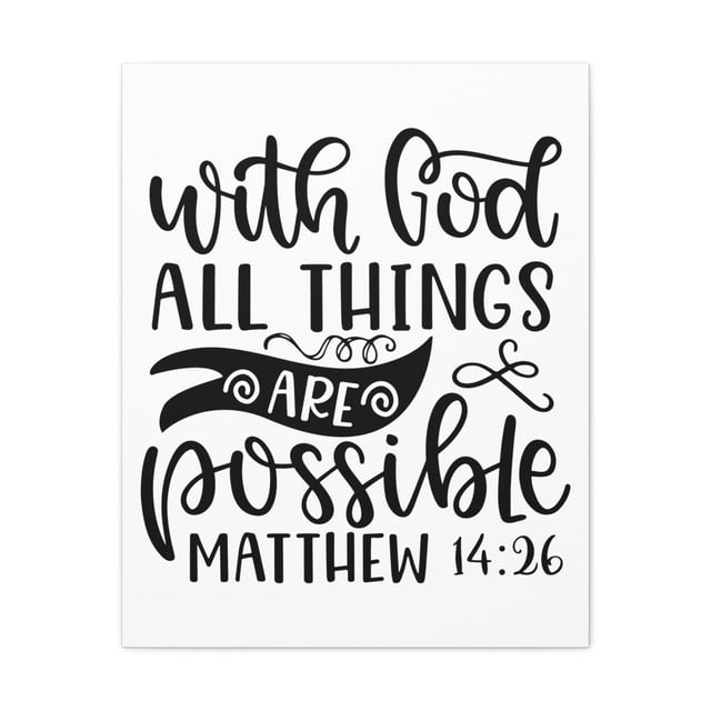 Scripture Walls With God Matthew 14:26 Bible Verse Canvas Christian ...