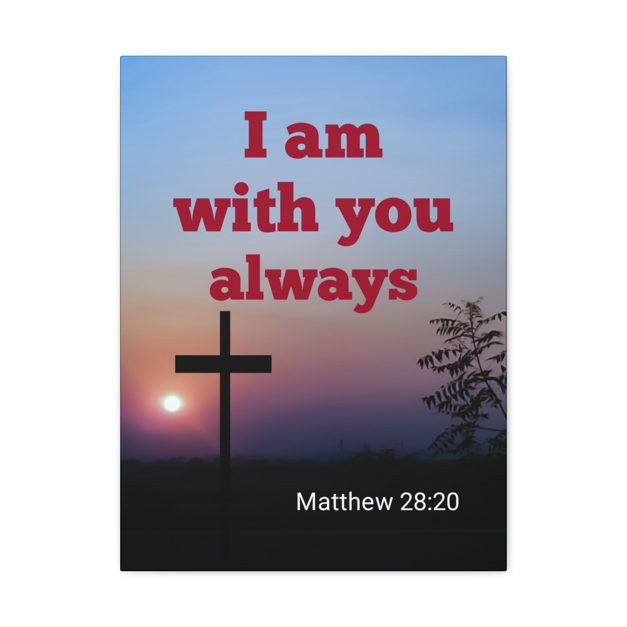 Scripture Walls With You Always Mathew 28:20 Bible Verse Canvas ...