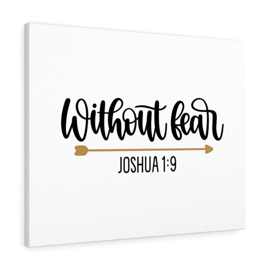 Scripture Walls Without Fear Joshua 1:9 Bible Verse Canvas Christian ...