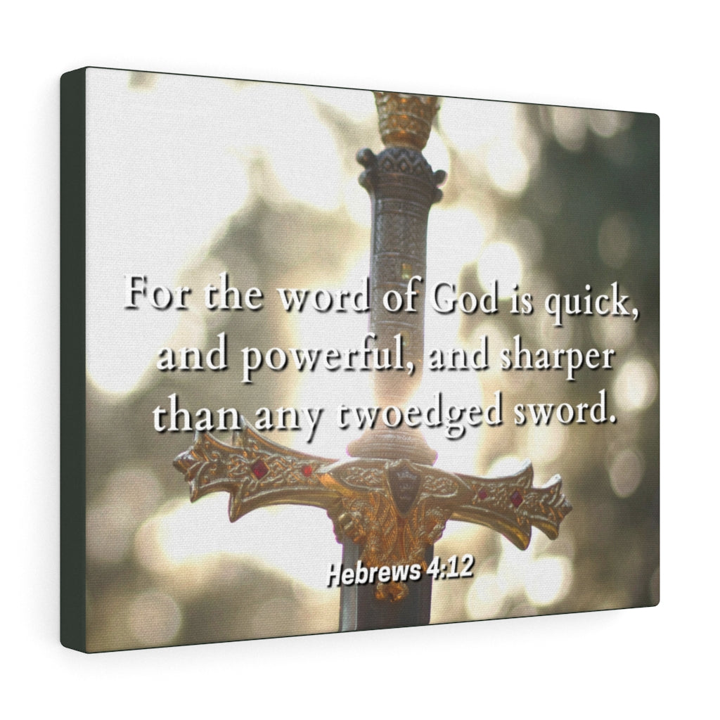 Scripture Walls Word Of God Hebrews 4:12 Bible Verse Canvas Christian ...