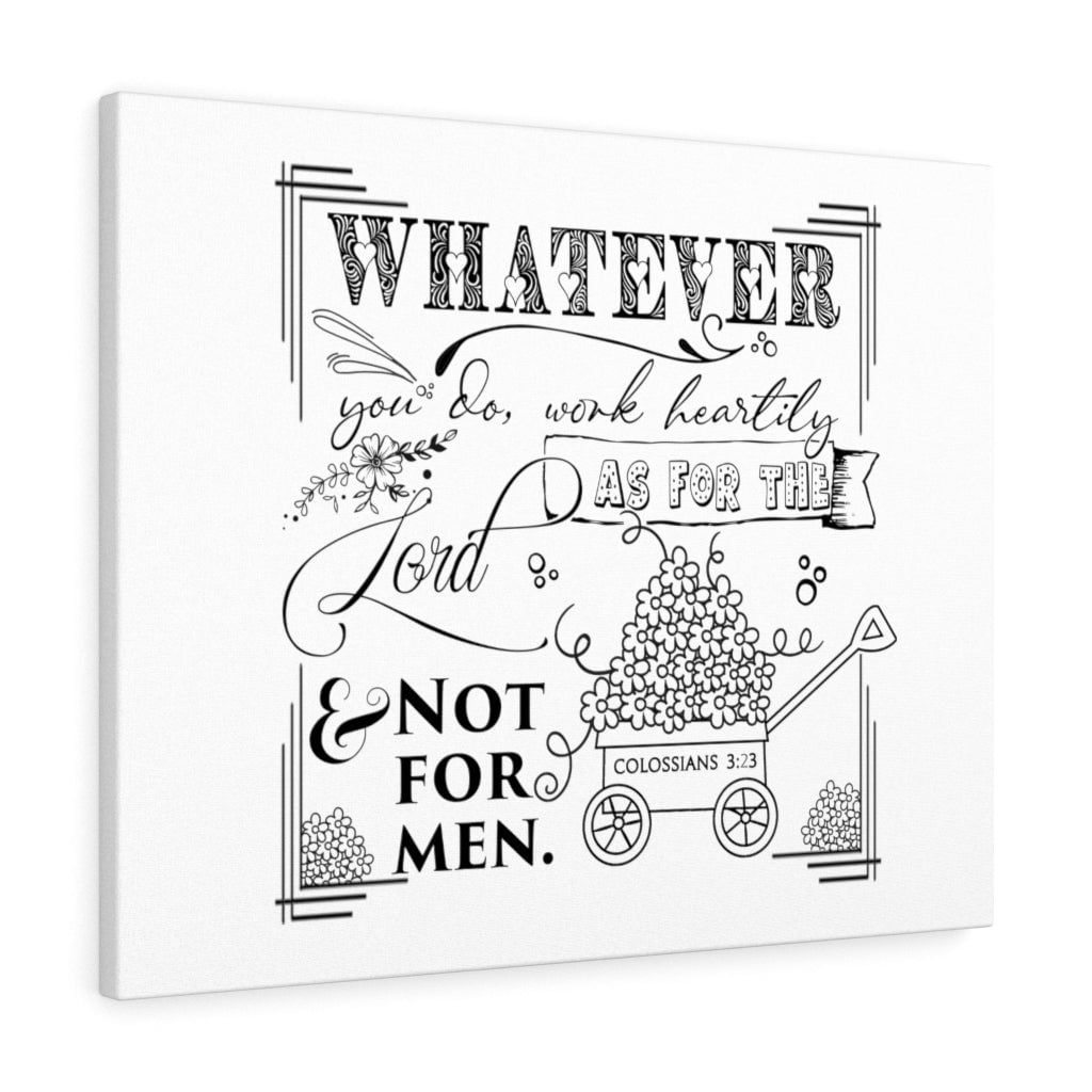 Scripture Walls Work Heartily Colossians 3 23 Bible Verse Canvas