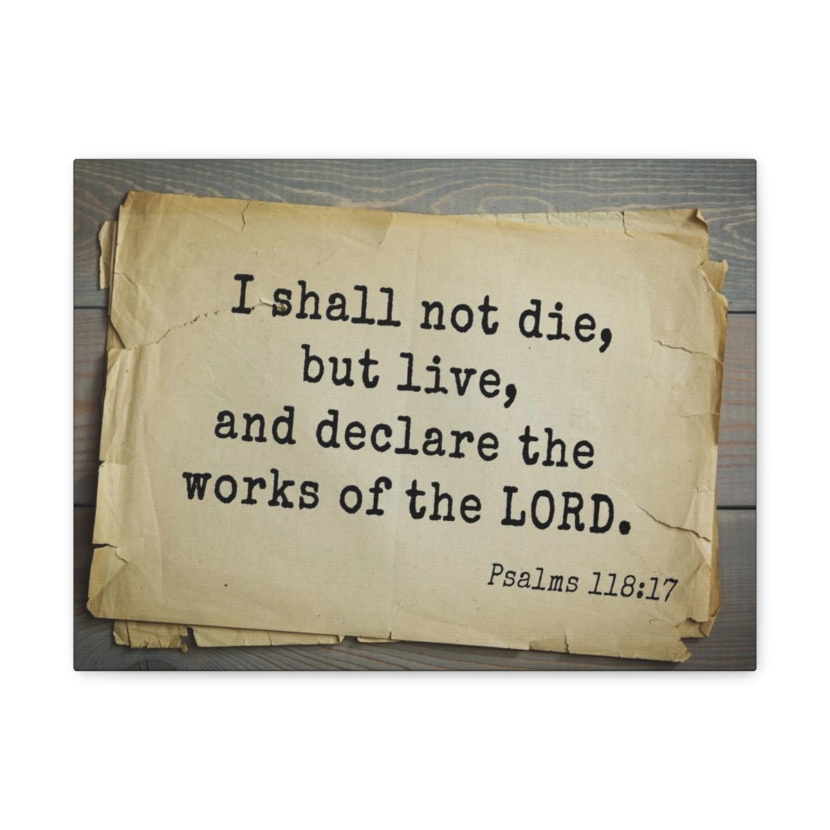 Scripture Walls Psalms 118:17 Works Of The Lord Bible Verse Canvas ...