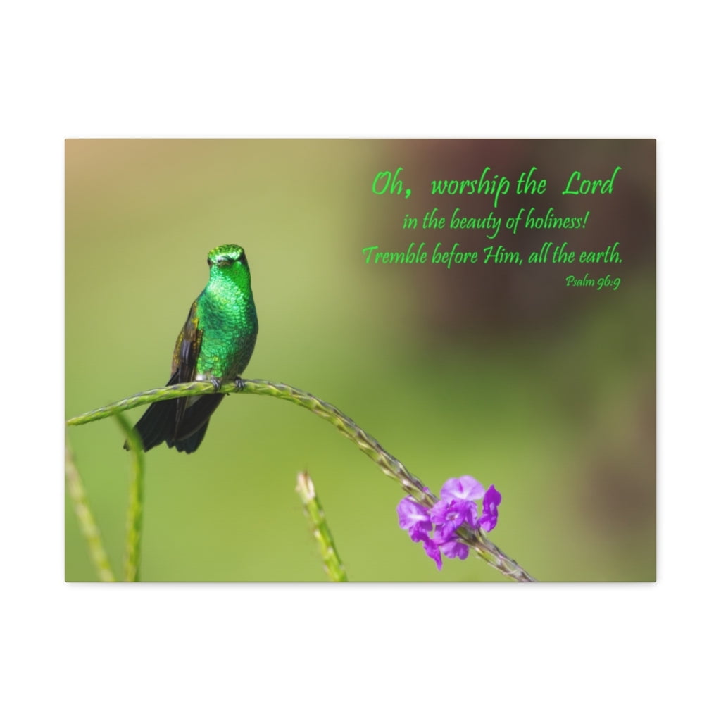 Scripture Walls Psalm 96:9 Worship The Lord Bible Verse Canvas ...