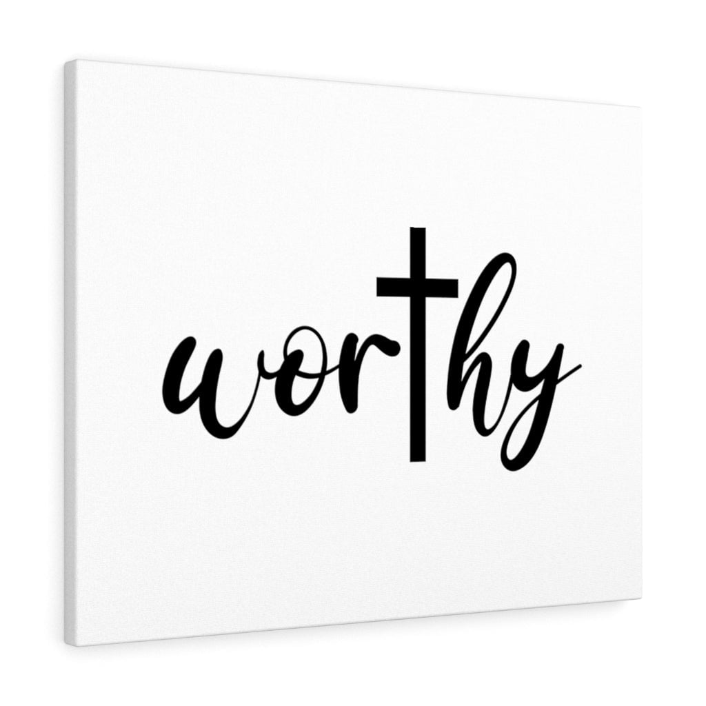 Scripture Walls Worthy Bible Verse Canvas Christian Wall Art Ready to ...