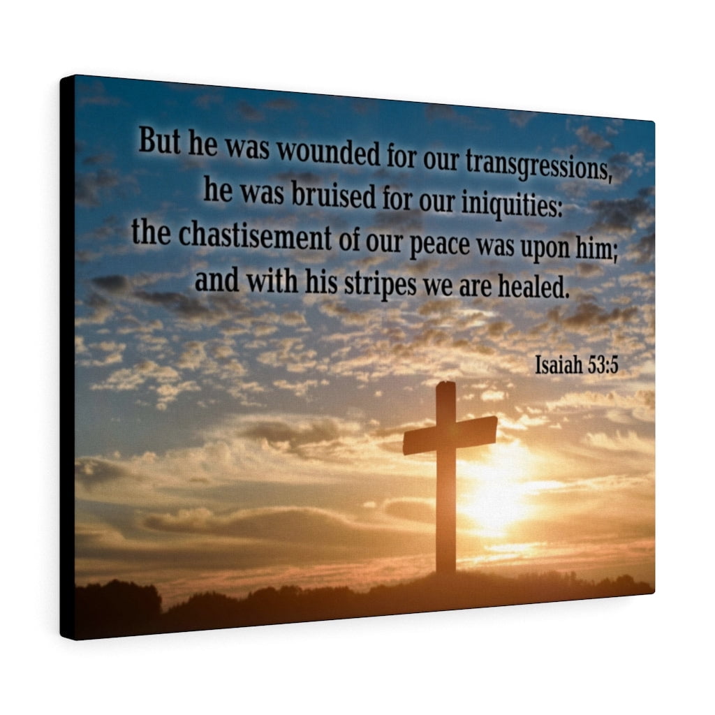 Scripture Walls Isaiah 53:5 Wounded For Our Transgressions Bible Verse ...