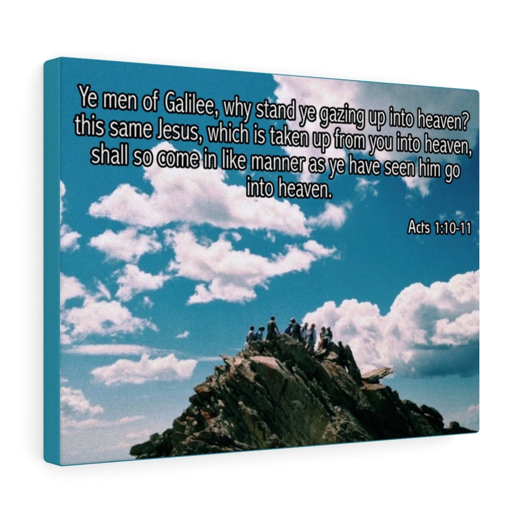 Scripture Walls Ye Men of Galilee Acts 1:10-11 Bible Verse Canvas ...