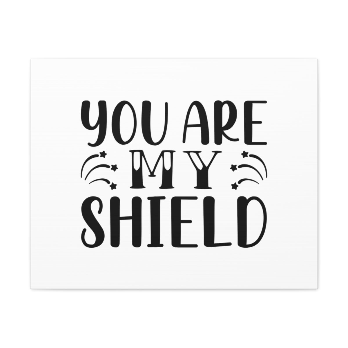 Scripture Walls Psalm 28:7 You Are My Shield Bible Verse Canvas ...