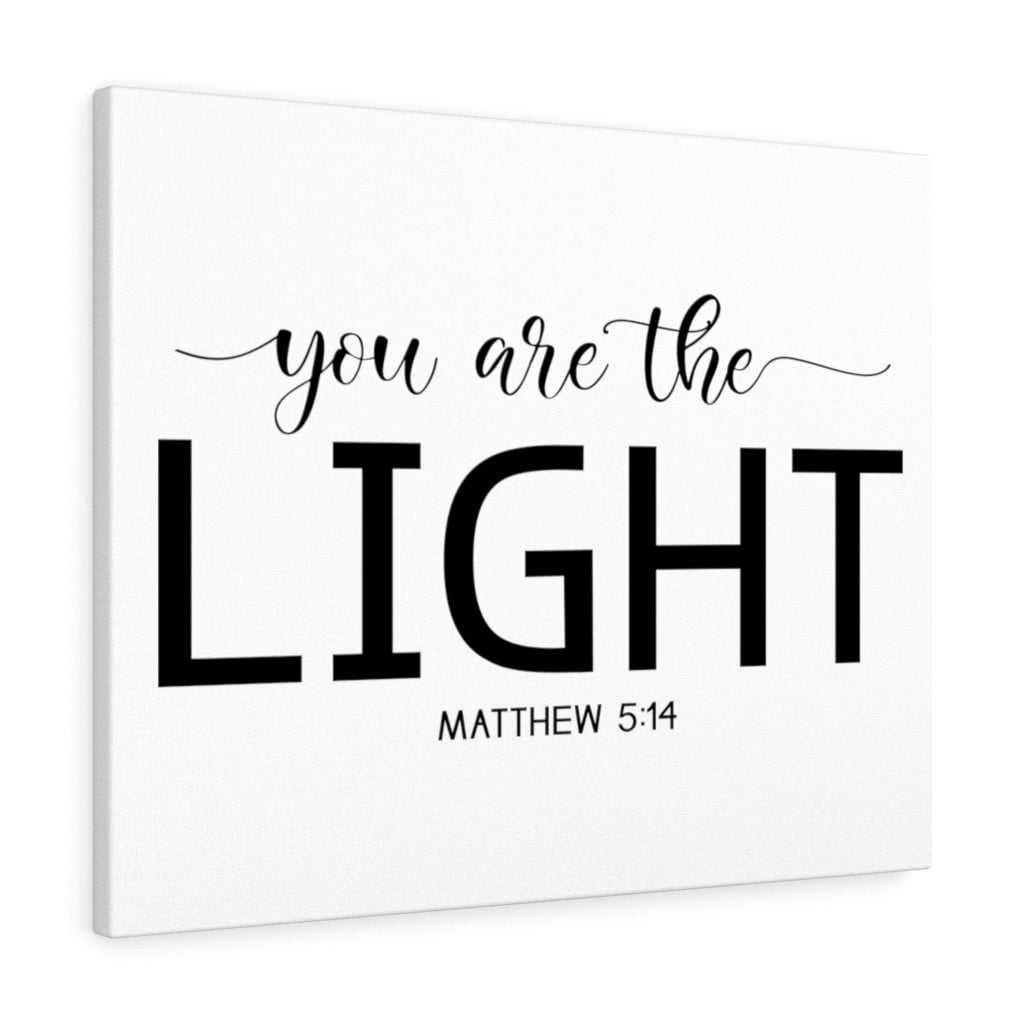 Scripture Walls You Are The Light Matthew 5:14 Bible Verse Canvas ...