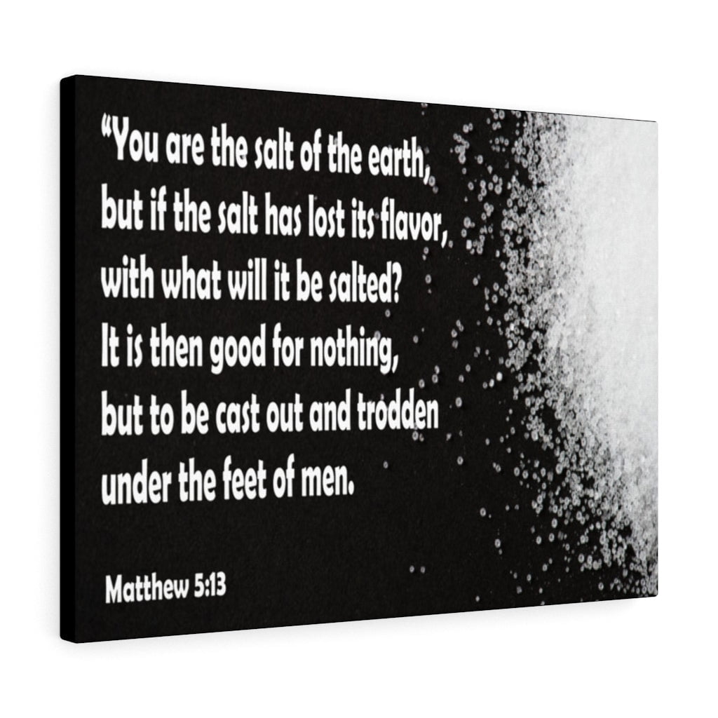 Scripture Walls You Are The Salt of The Earth Matthew 5:13 Bible Verse Canvas Christian Wall Art ...