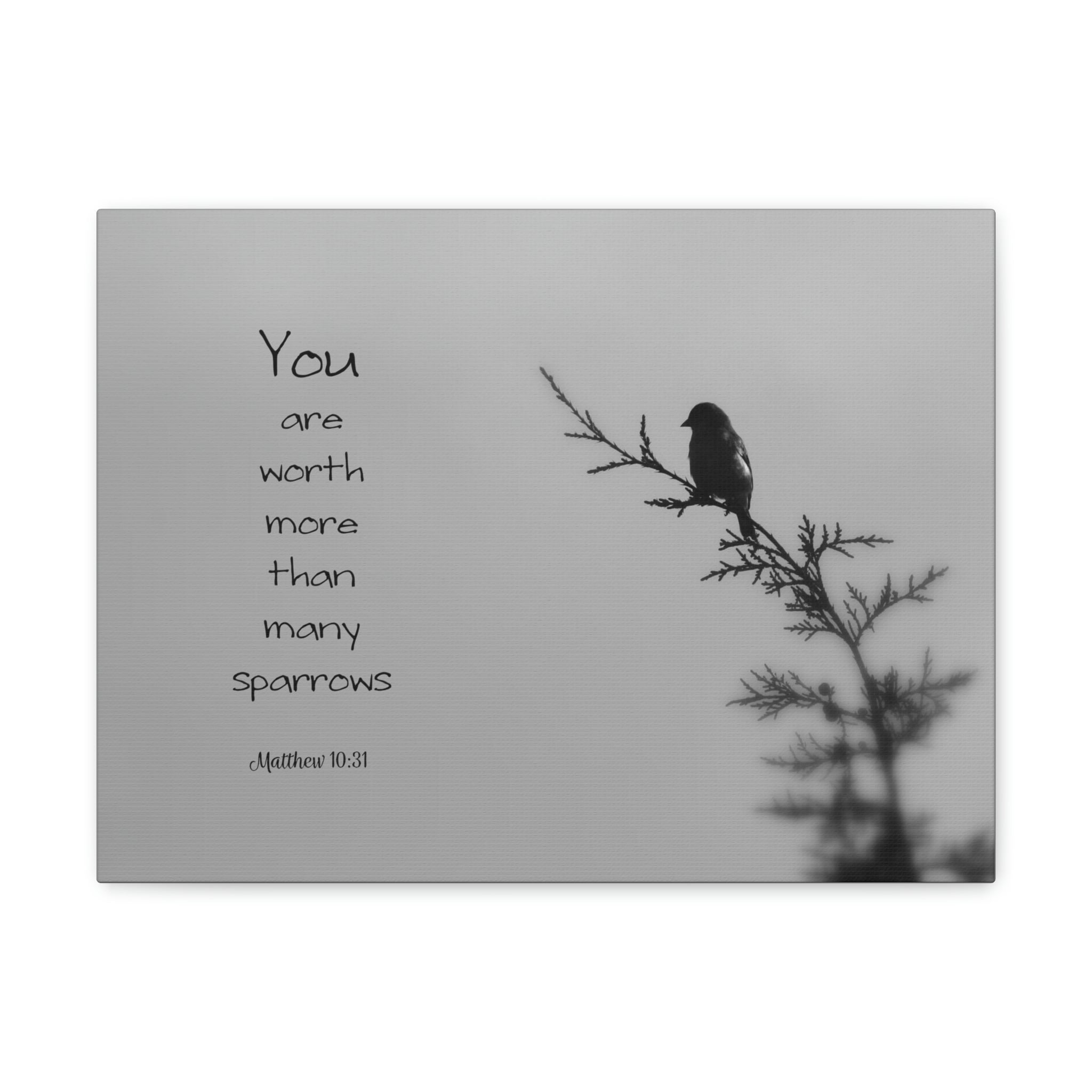 Scripture Walls You Are Worth Matthew 10:31 Bible Verse Canvas ...