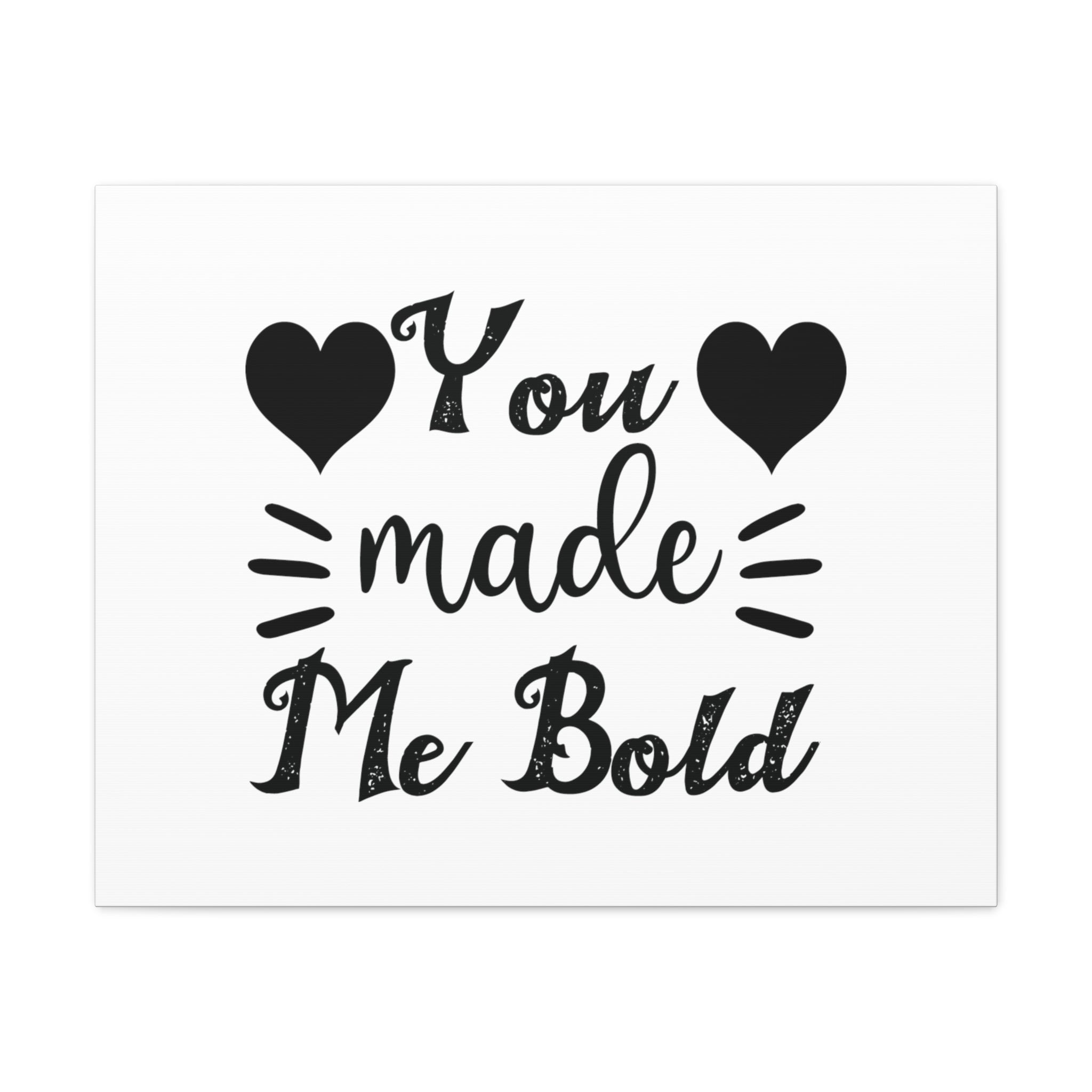 Scripture Walls Psalm 138:3 You Made Me Bold Heart Bible Verse Canvas ...