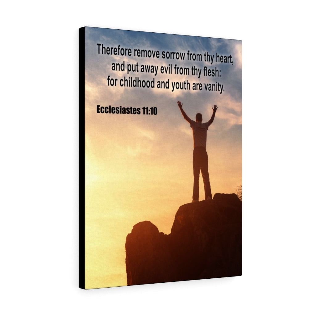 Scripture Walls Youth Are Vanity Ecclesiastes 11:10 Bible Verse Canvas ...