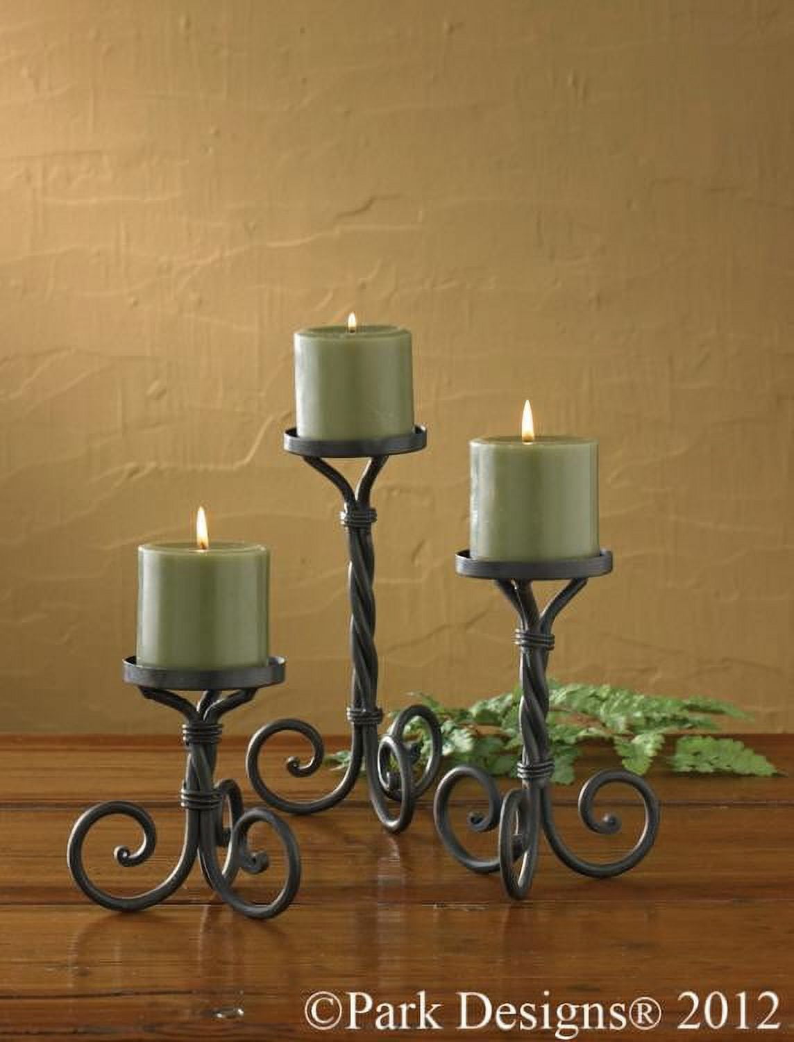 Park Designs Scroll Pillar Holder - Set of 3 - Walmart.com