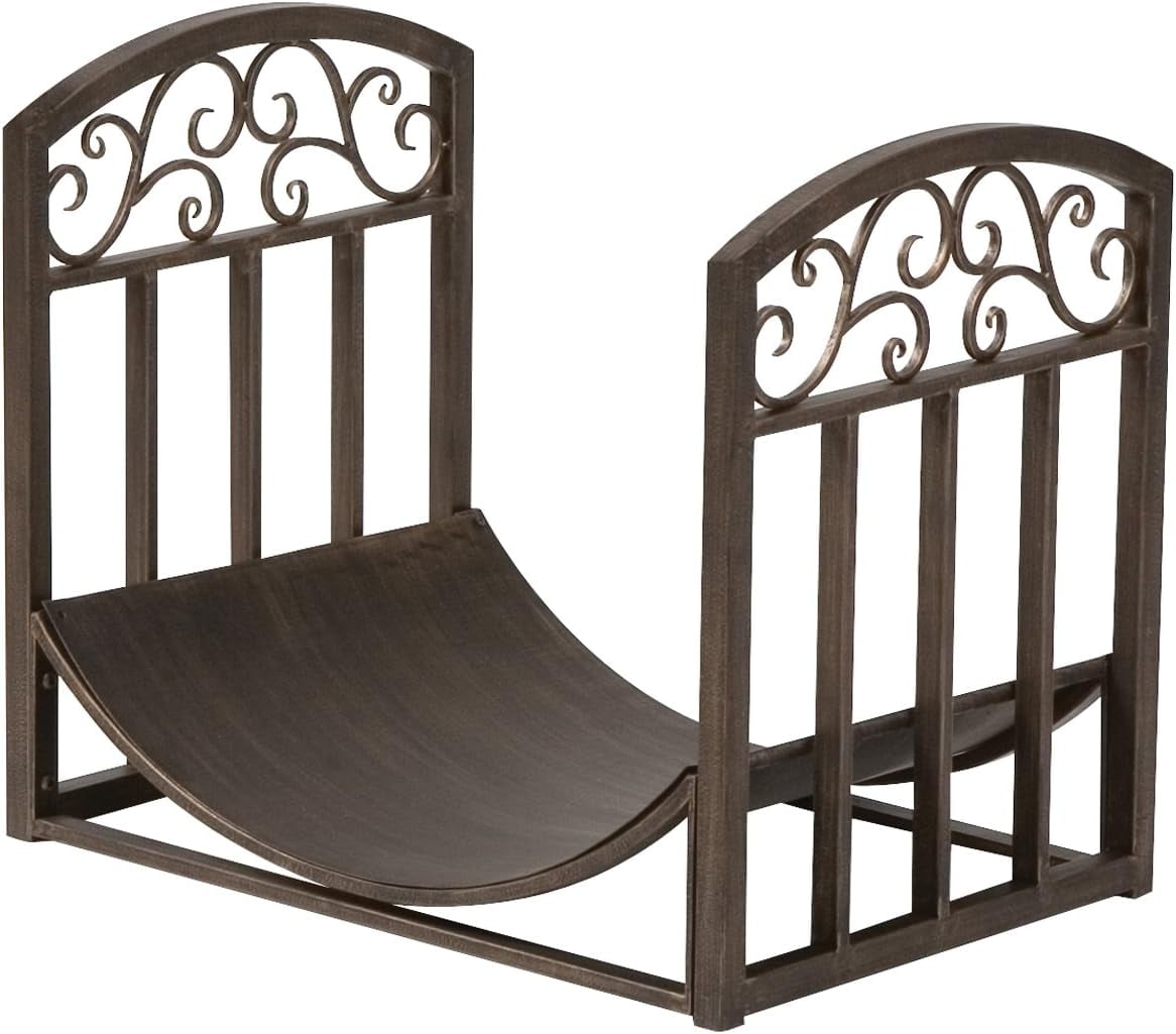Scroll Log Bin 15 " X 18 " X 13 " Brushed Bronze - Walmart.com
