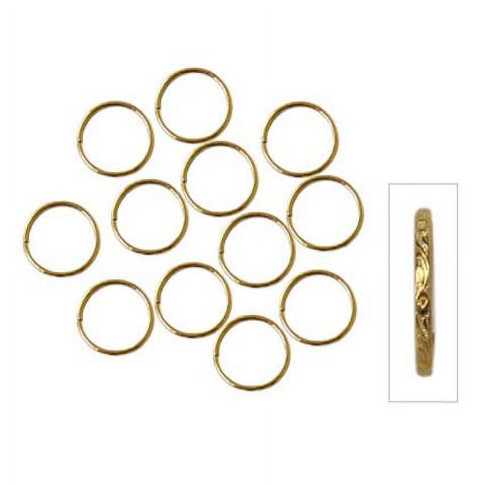 Scroll Pattern Wedding Ring - Gold - 3/4 inches - 144 pieces - Big ...