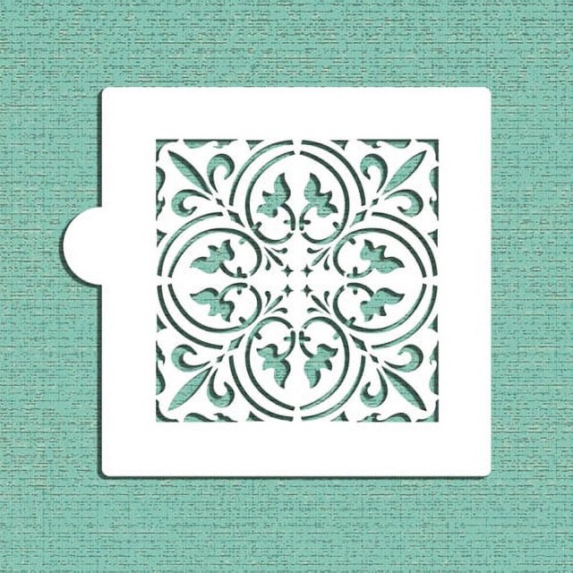 Scroll Tile Cookie and Craft Stencil CM131 by Designer Stencils ...