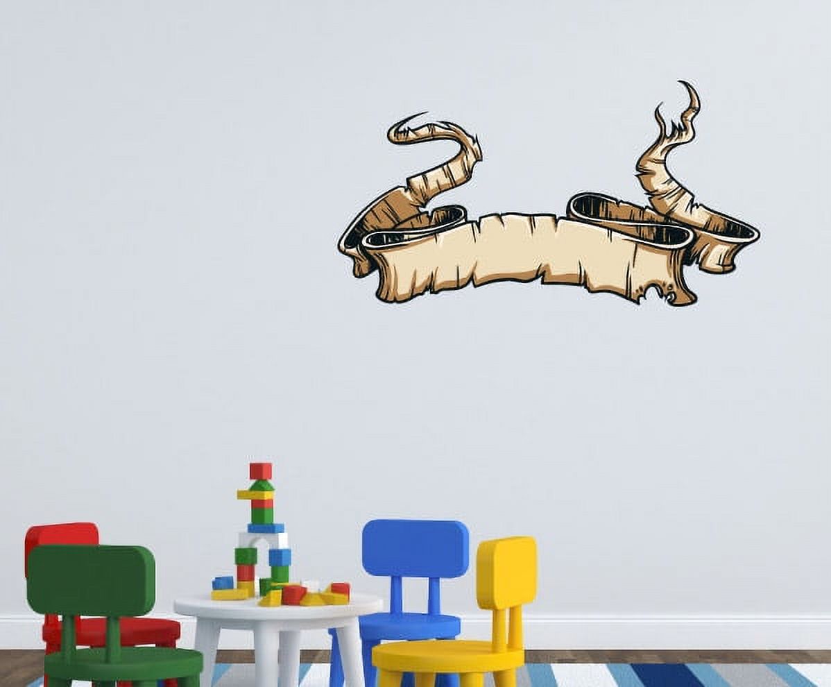 Scroll Wall Decal - Vinyl Decal - Car Decal - Idcolor007 - 25 Inches ...