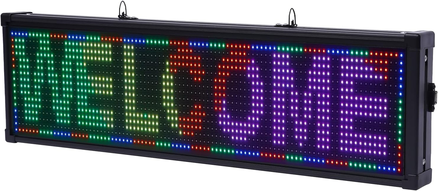 Scrolling Huge Bright Advertising LED Signs,110V LED Store Sign Open ...