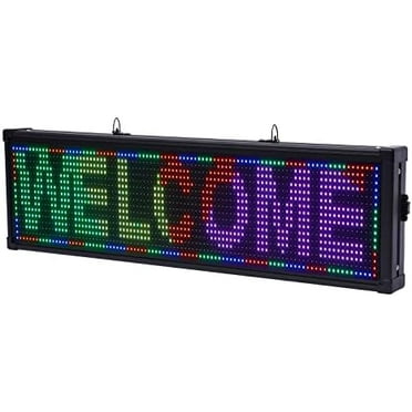 KFFKFF LED Open Sign, Configurable LED Display Bright Sign Flashing ...