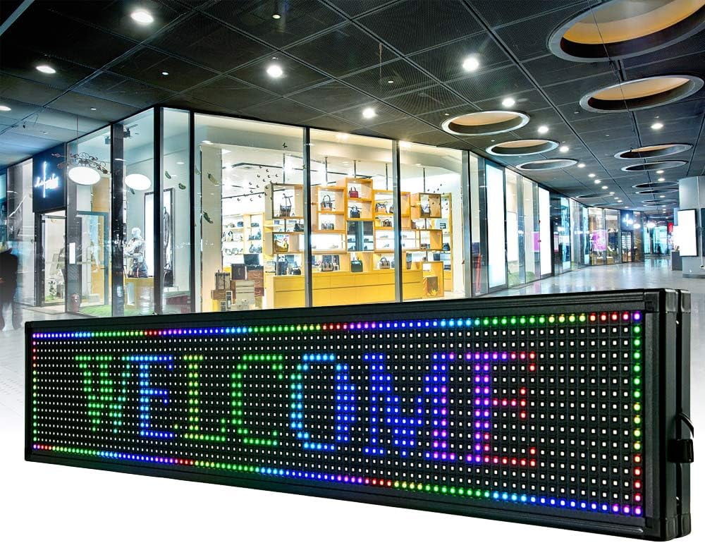Scrolling Huge Bright Advertising LED Signs,110V LED Store Sign Open ...