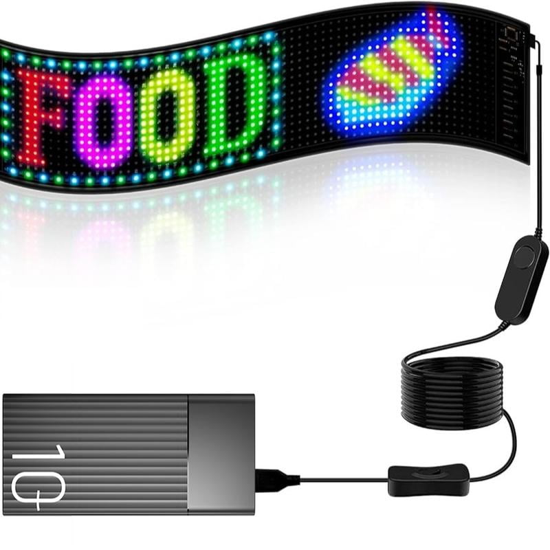Scrolling Huge Bright Advertising LED Signs, Flexible USB 5V LED Store ...