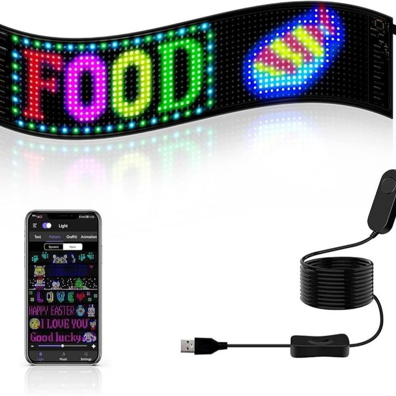 Scrolling Huge Bright Advertising LED Signs, Flexible USB 5V LED Store ...