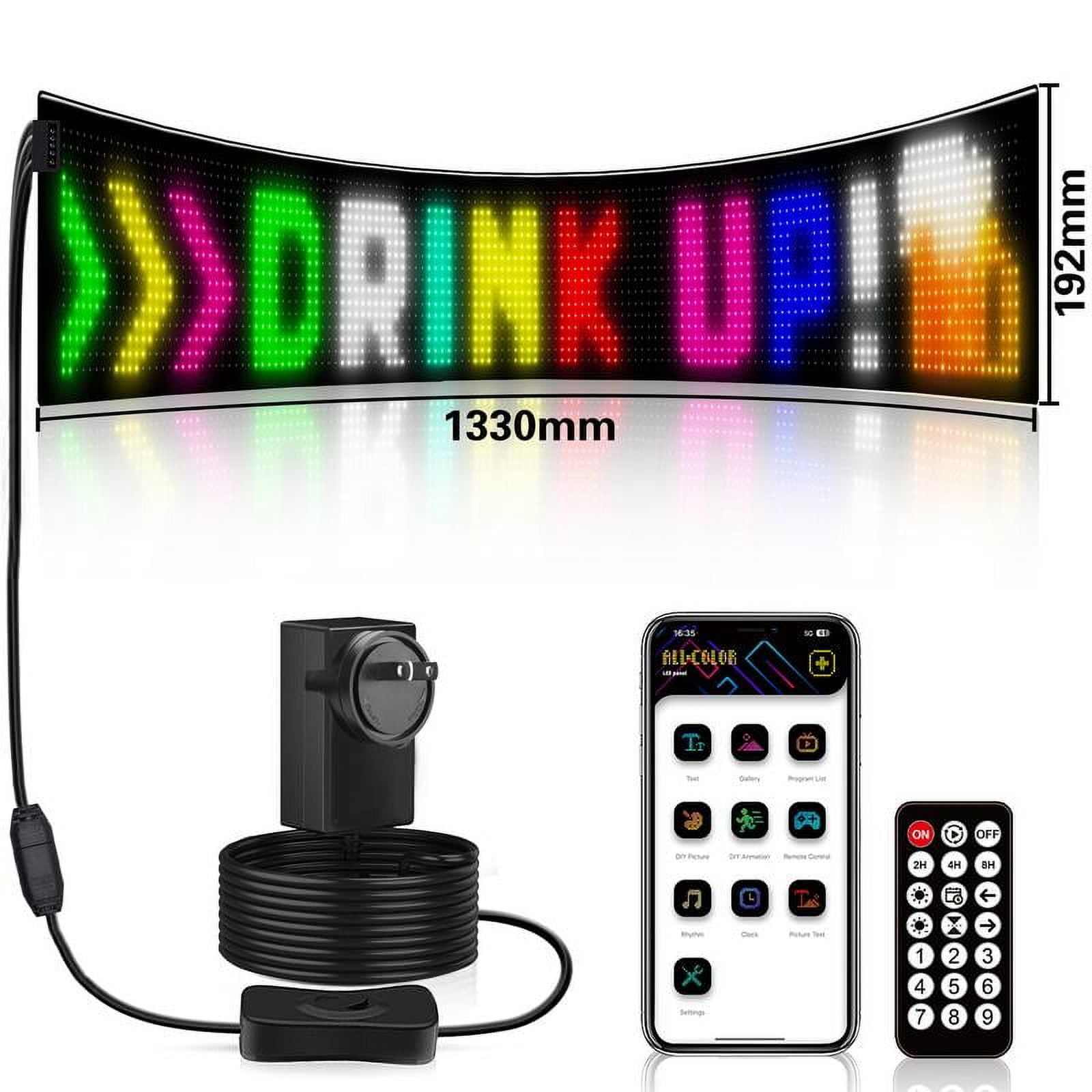 Scrolling Huge Bright Advertising LED Signs, Flexible USB 5V LED Store ...