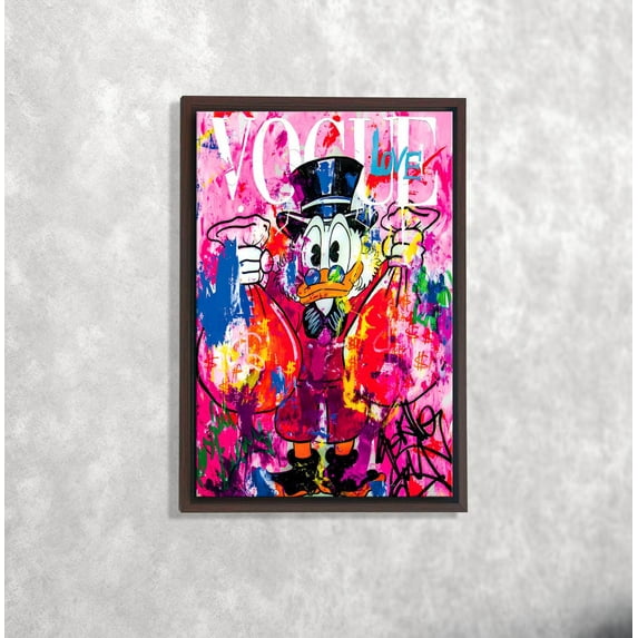 Scrooge Mcduck Graffiti Pop Art, Mcduck Poster Poster, Graffiti Style ...