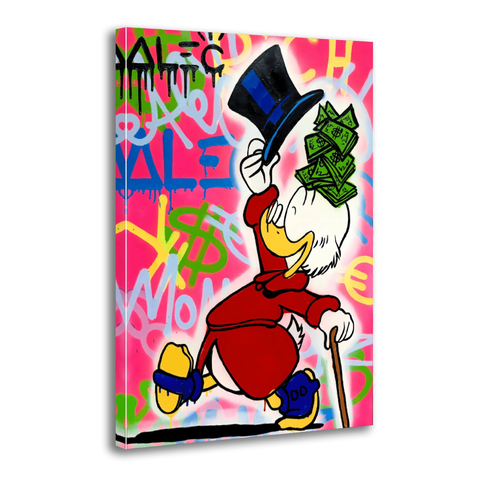 Scrooge Money Alec-Monopolys Artworks Canvas Poster Room Aesthetic Wall ...
