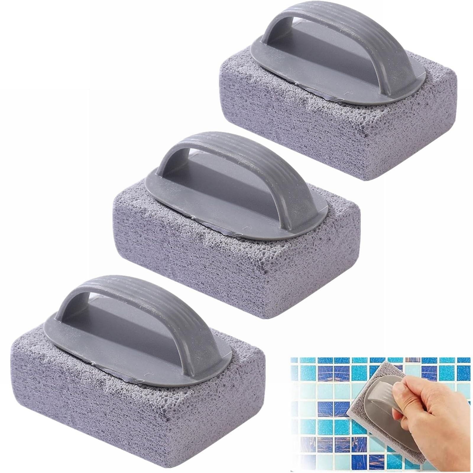 Scrub Brush,Hand Held Pools Pumice Stone Pool Cleaning Block With ...