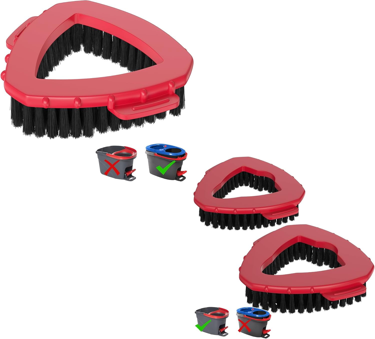 Scrub Brush for O-Cedar RinseClean EasyWring Mop and Bucket Set ...