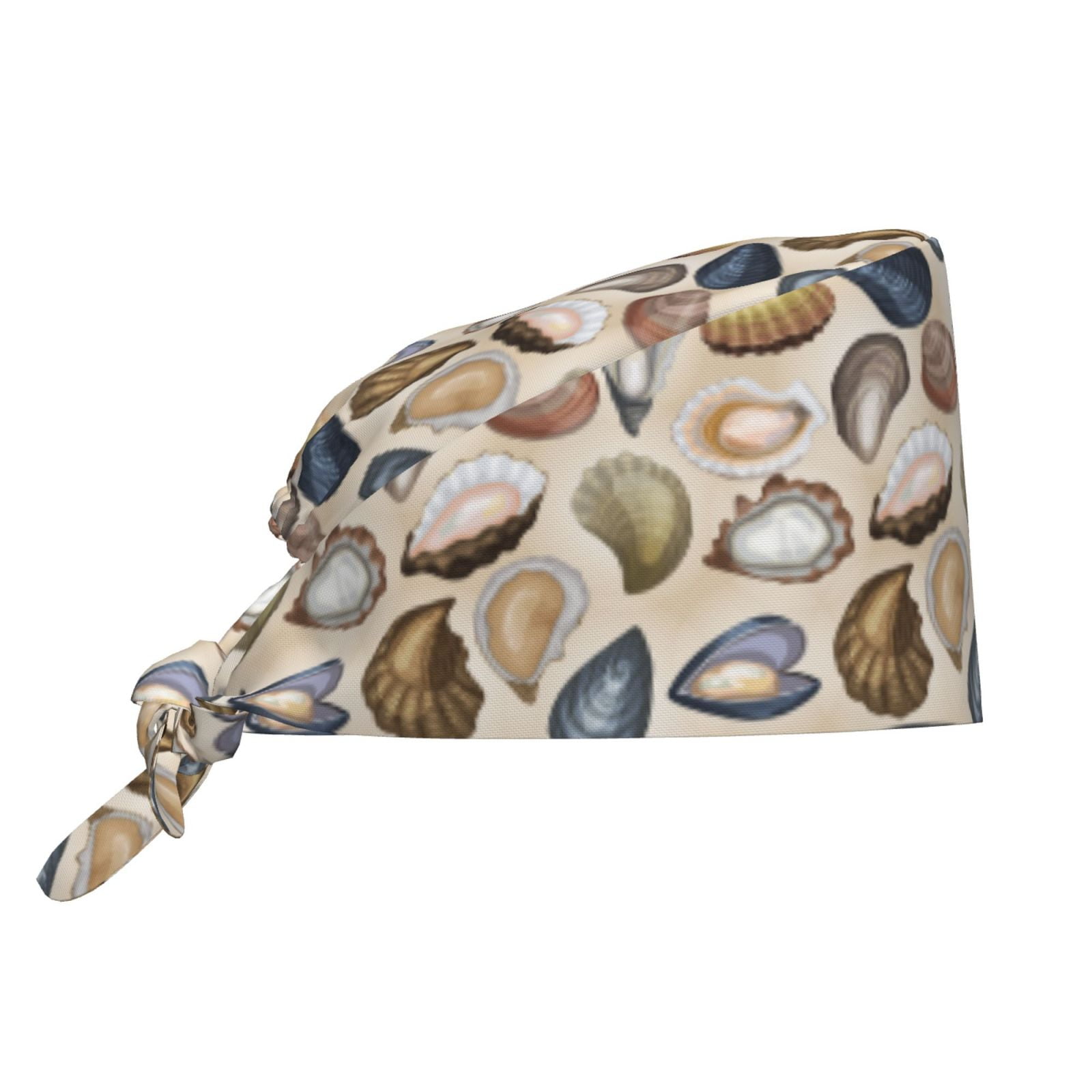 Scrub Caps Women Men - Conch Shells Print No.9069 Waterproof Working ...