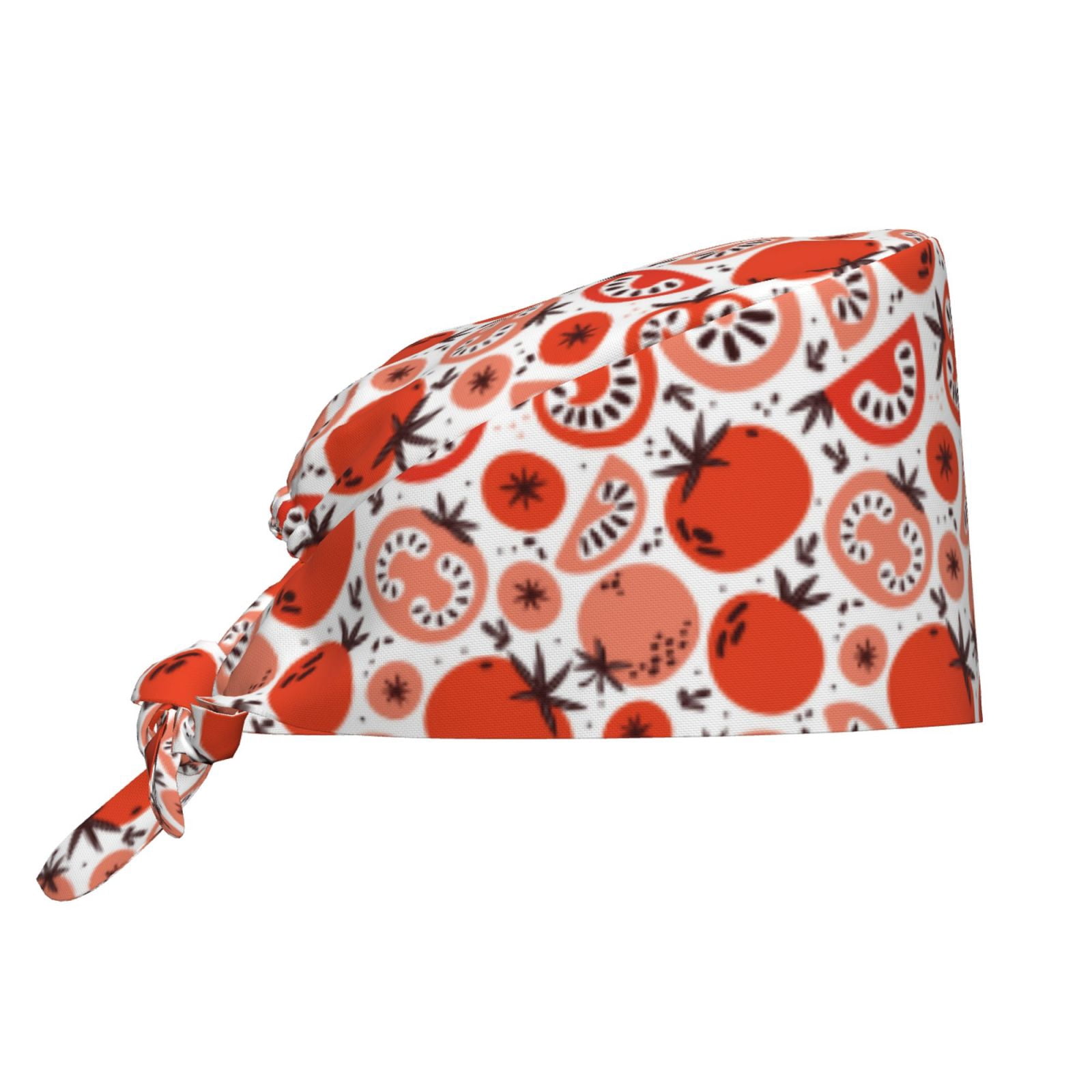 Scrub Caps Women Men, Cute Tomato Interesting Adjustable Working Caps ...