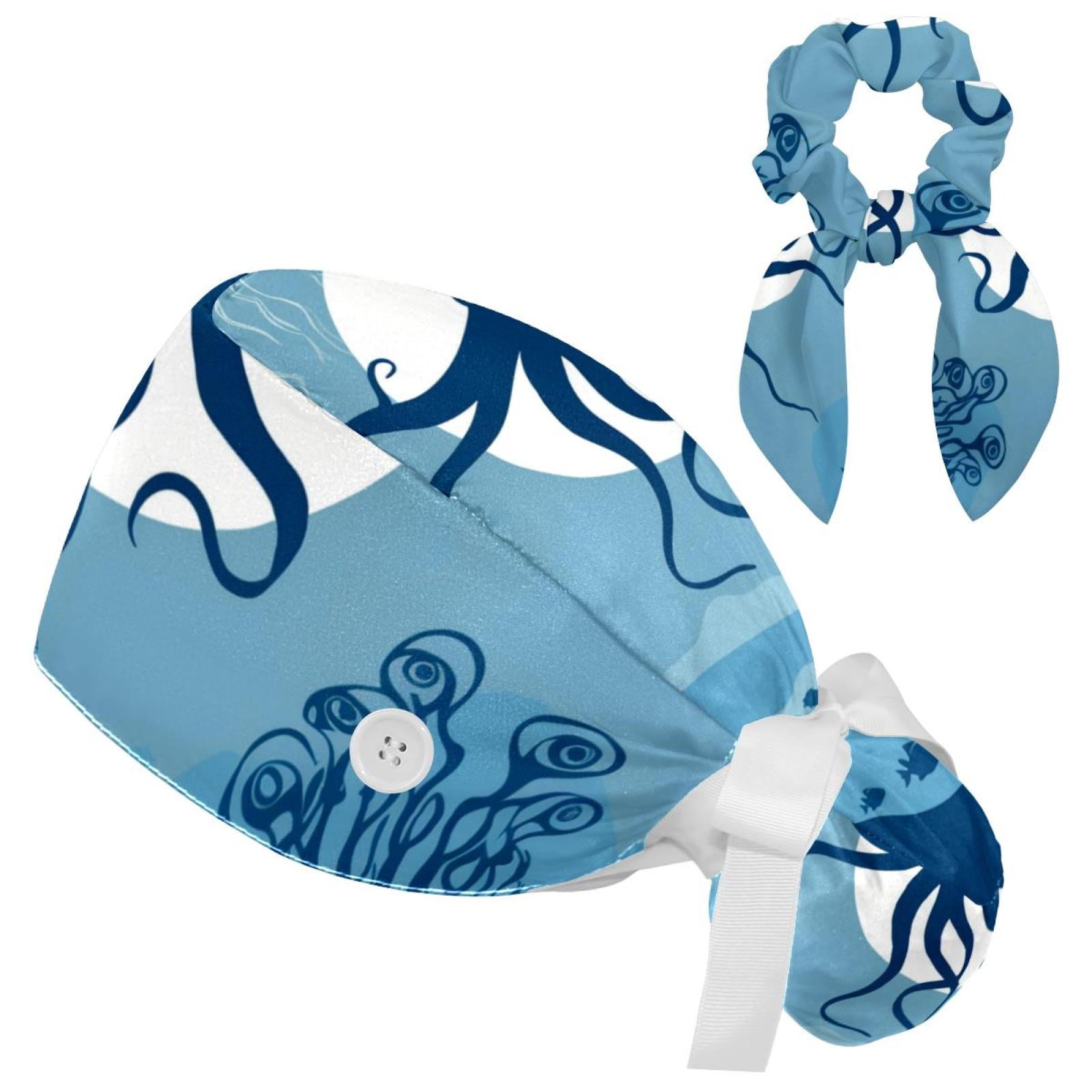 Scrub Caps Women with Buttons,Surgical Caps with Button Adjustable ...