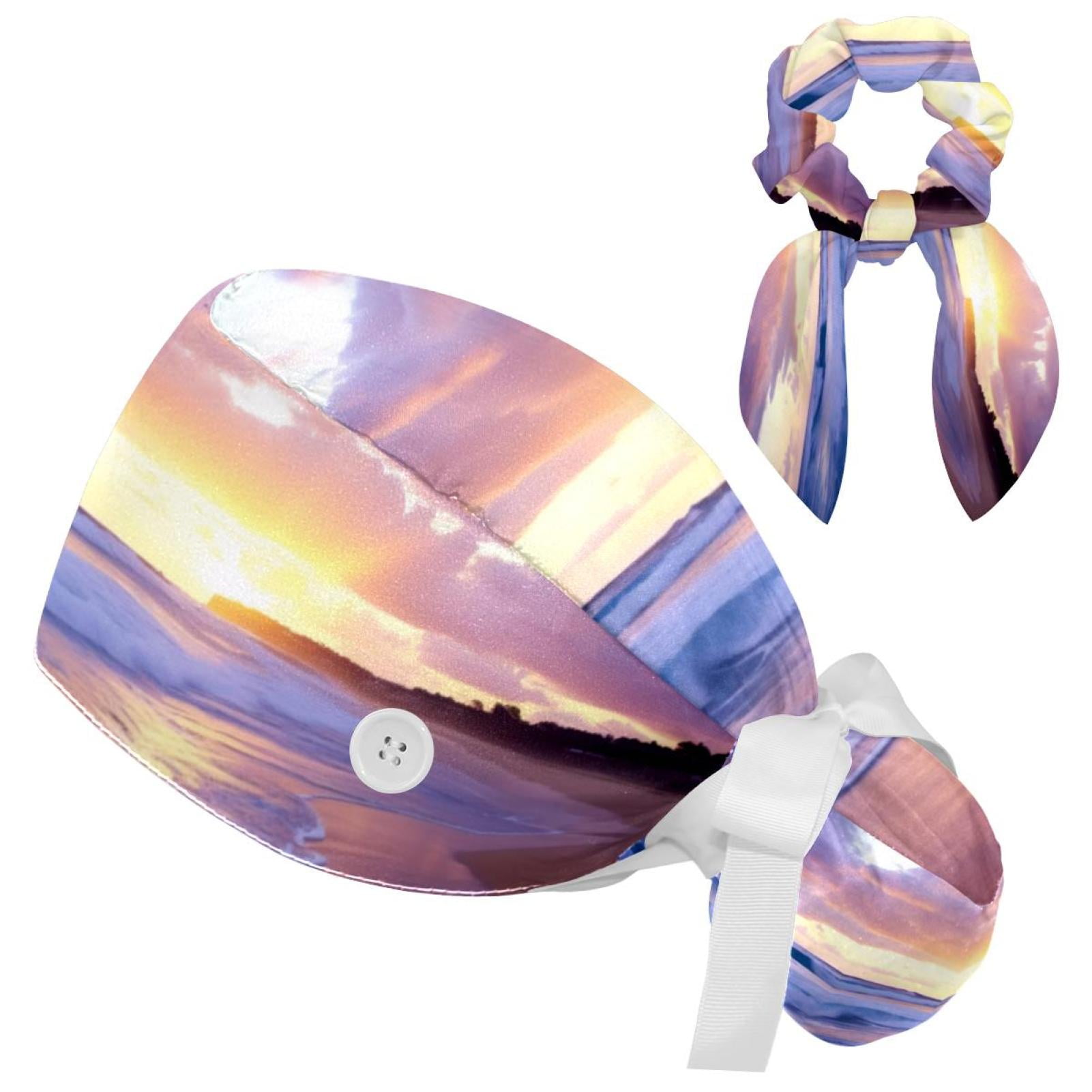 Scrub Caps Women with Buttons,Surgical Caps with Button Adjustable ...