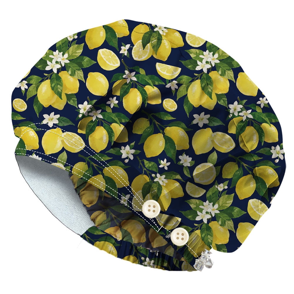 Scrub Caps with 4 Buttons Adjustable Nursing Working Caps With ...