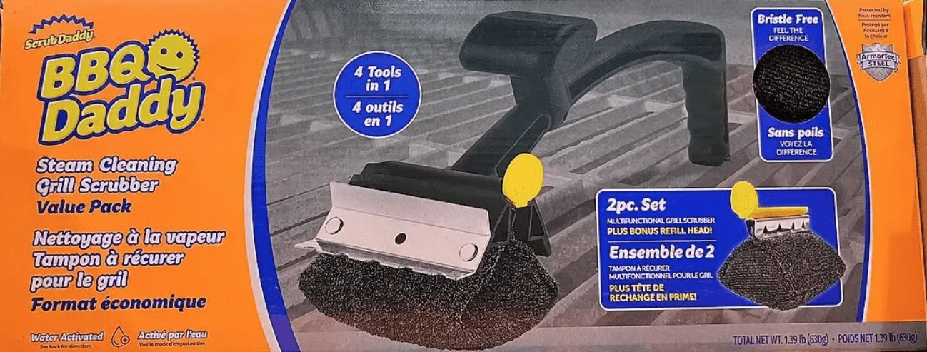 Scrub Daddy BBQ Brush Set, 3 Pieces, Flex-Textured Grill Cleaning ...