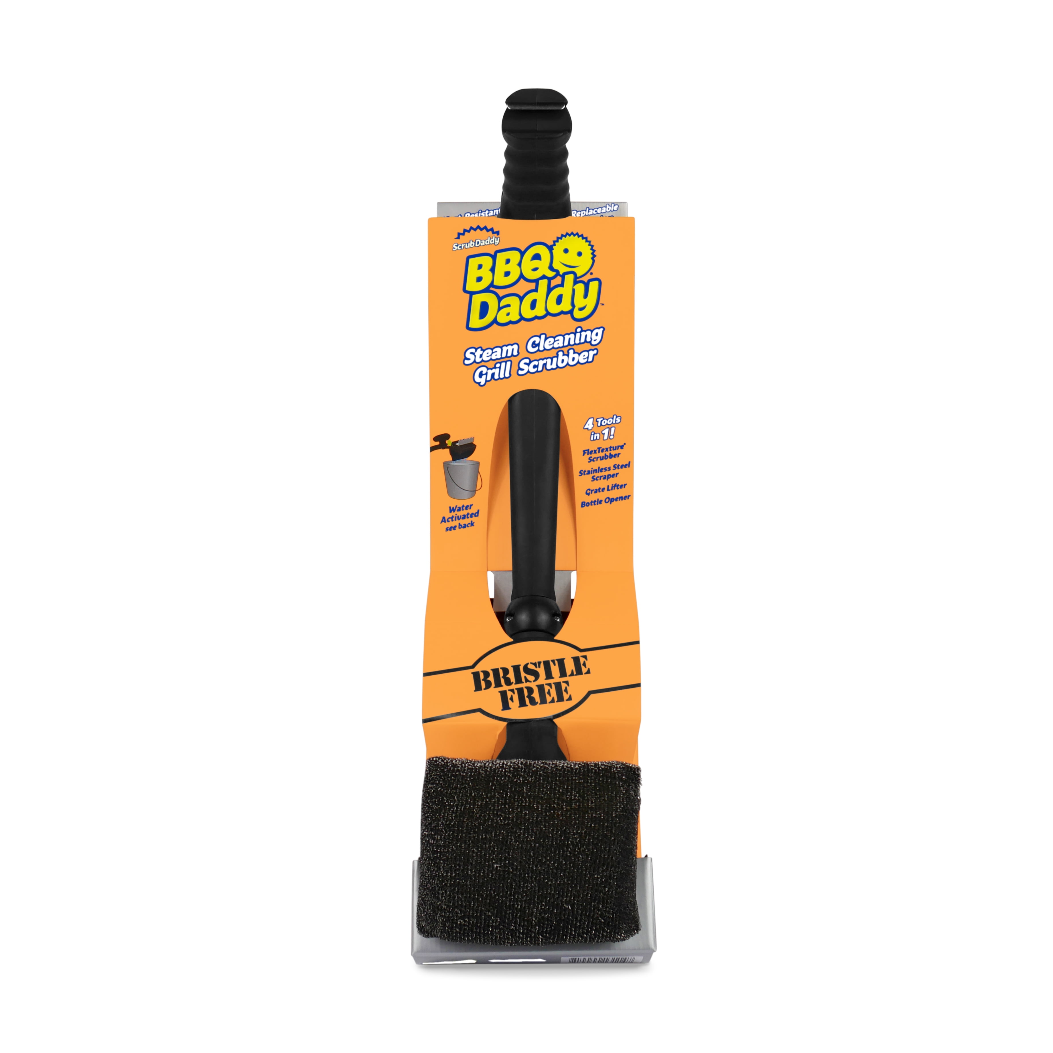 Scrub Daddy BBQ Grill Brush, ArmorTec Steel Mesh, Steam Cleaning ...