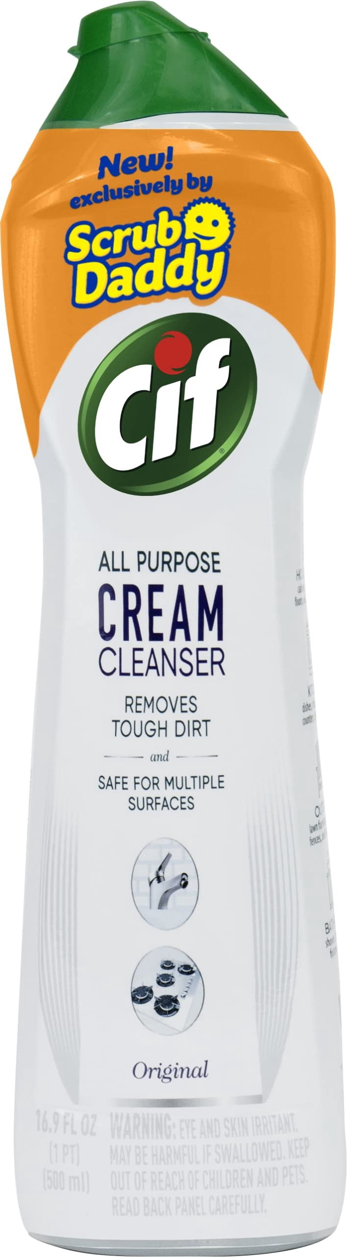 Scrub Daddy Cif Cream Cleaner - Multi Surface for Glass, Chrome ...