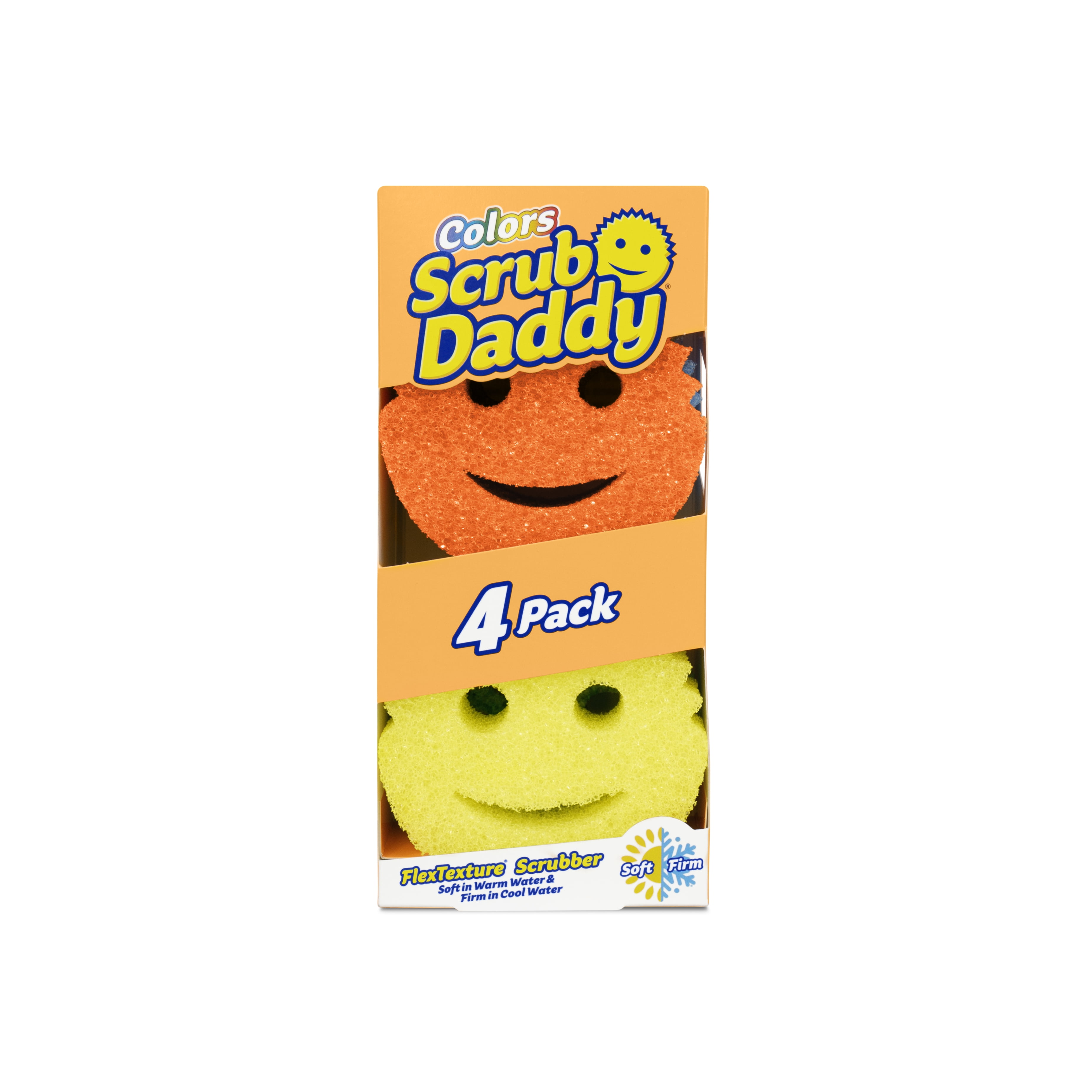 Scrub Daddy Color Sponges - Scratch-Free Multipurpose Cleaning Sponge for The Kitchen, Bathroom ...