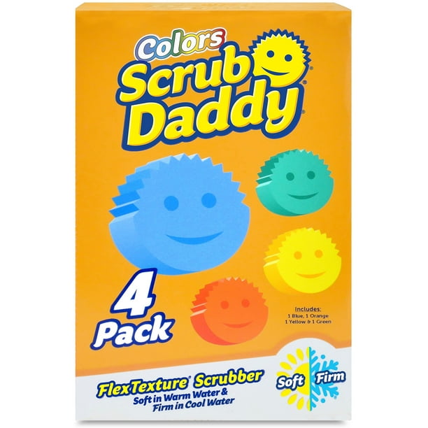 Scrub Daddy Colors - 4ct Sponges - Box - Walmart.com