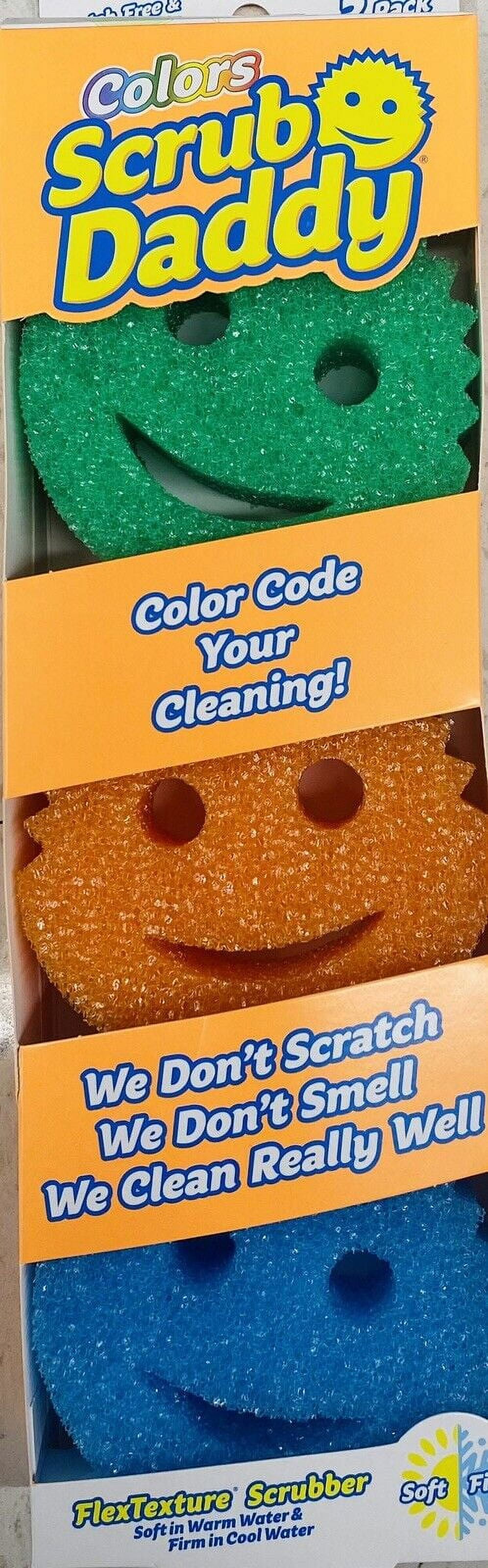 Scrub Daddy Colors Non-Scratch FlexTexture Sponge Multi-Color 3 PACK ...