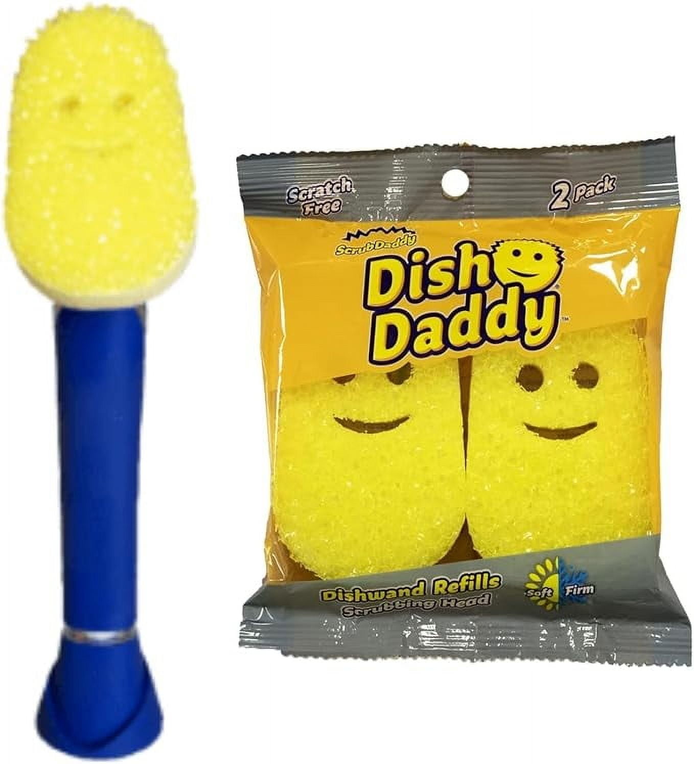 Scrub Daddy Dish Daddy Dish Wand & Refill Heads - Walmart.com