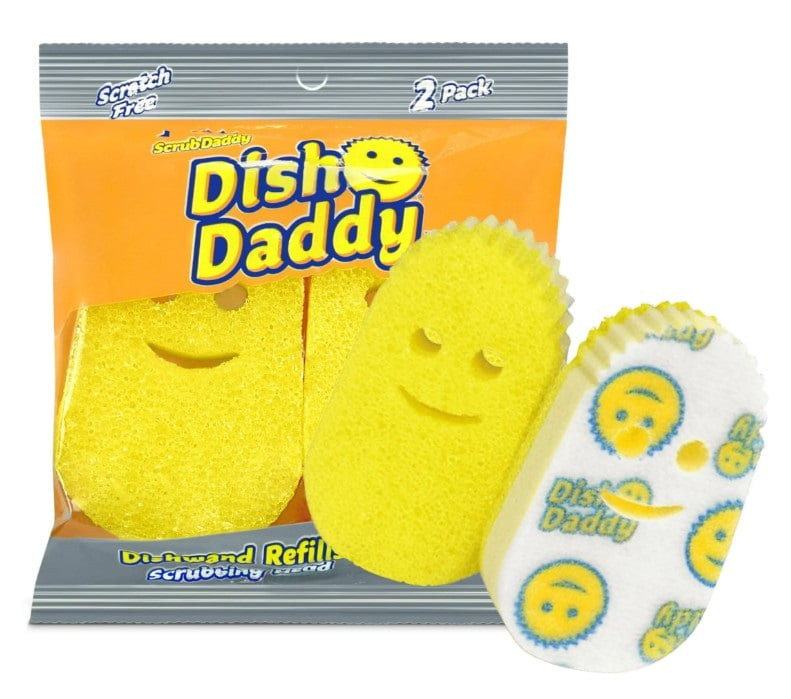 Scrub Daddy Dishwand Sponge Refill, Flex Texture Foam, 2 Count ...